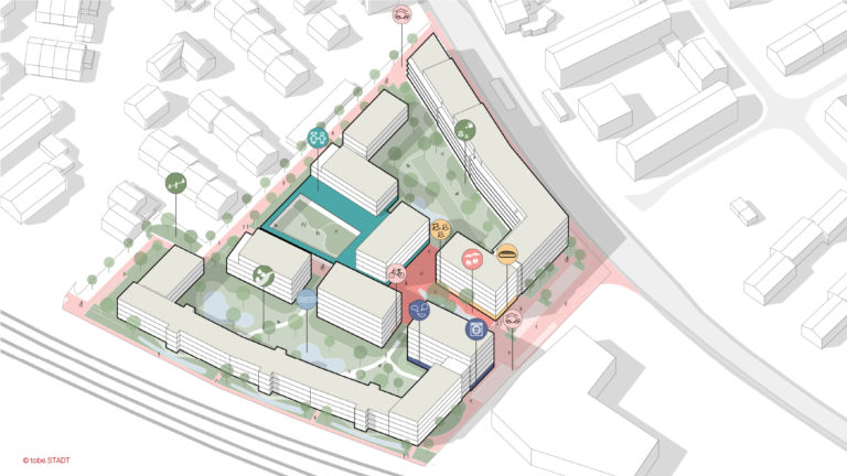 Wohnquartier am Bürgerhaus in Mainz-Kostheim - Bitsch+Bienstein Architekten
